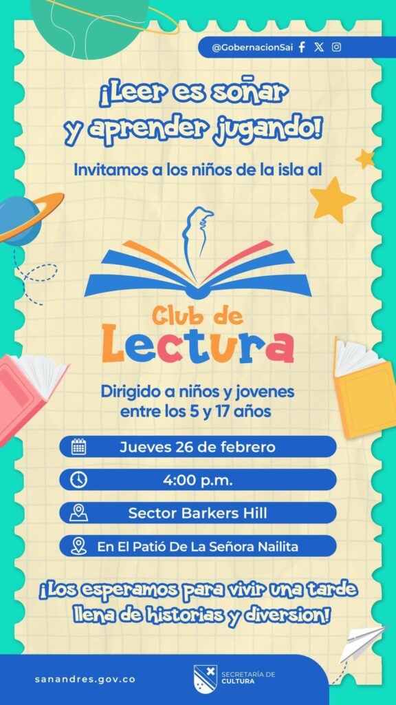 El Club de Lectura llega a Barkers Hill. | San Andres Hoy